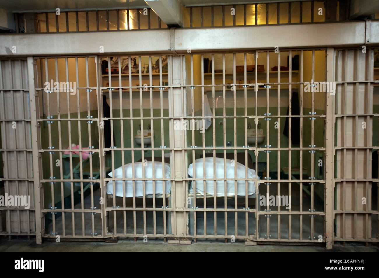 Interior of Alcatraz prison San Francisco California USA Stock Photo ...