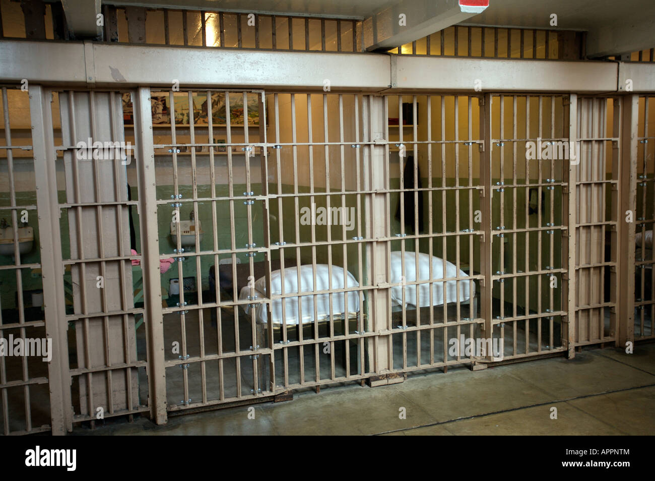 Interior of Alcatraz prison San Francisco California USA Stock Photo ...