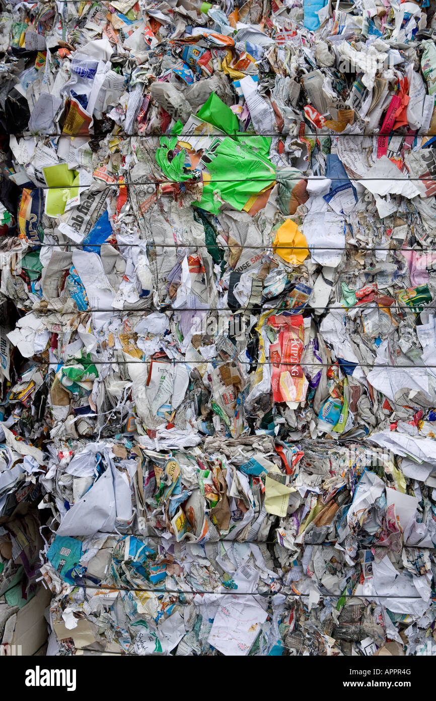 Community waste recycling Milton Keynes Stock Photo - Alamy