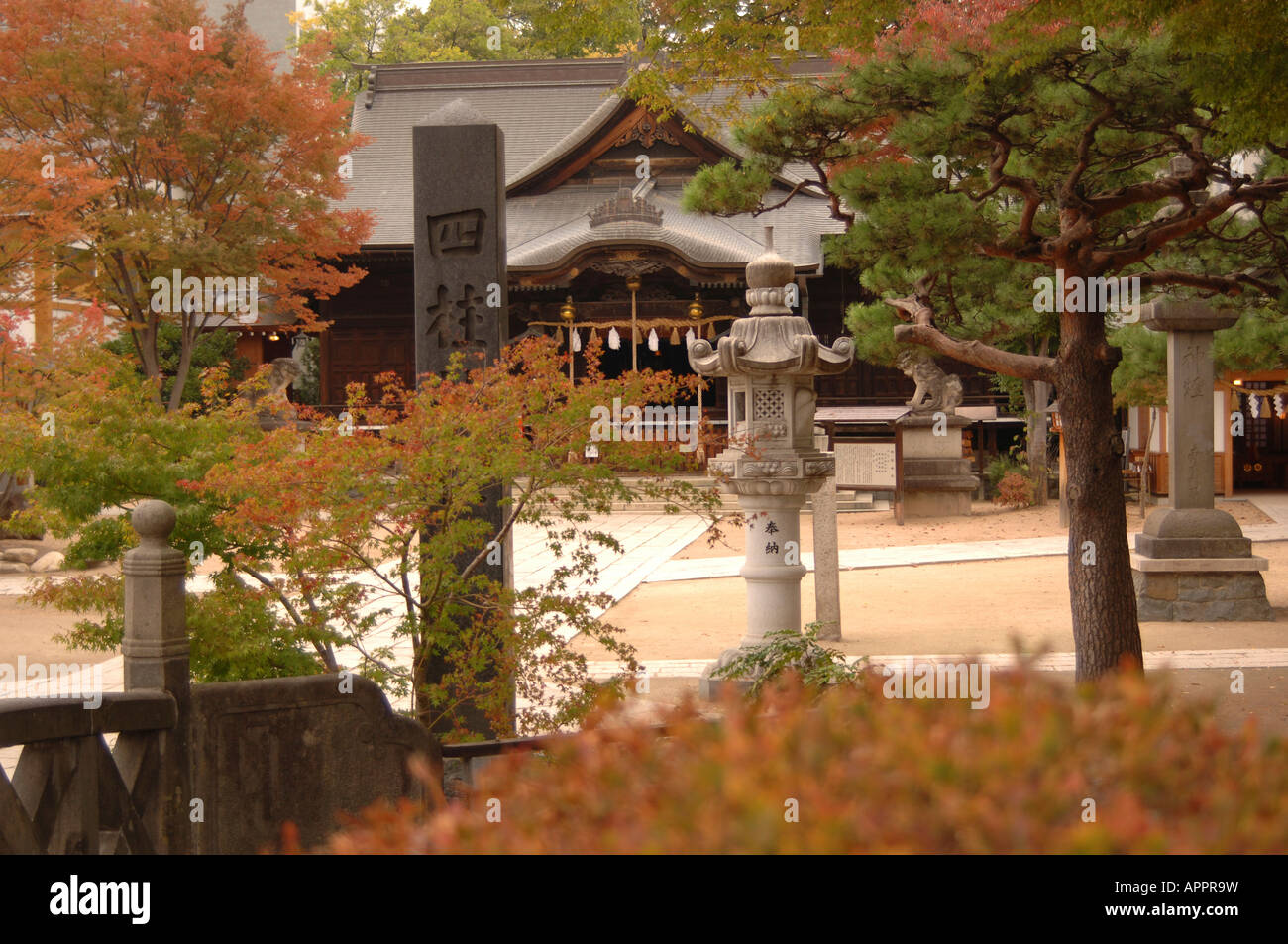 Tourism gardens shrine temples religion quiet hi-res stock photography ...