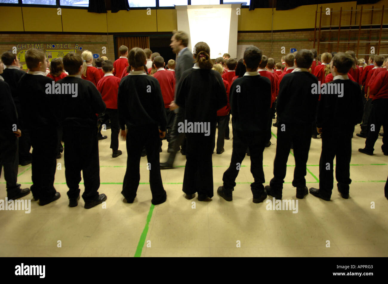 School assembly kids pupils students hi-res stock photography and ...
