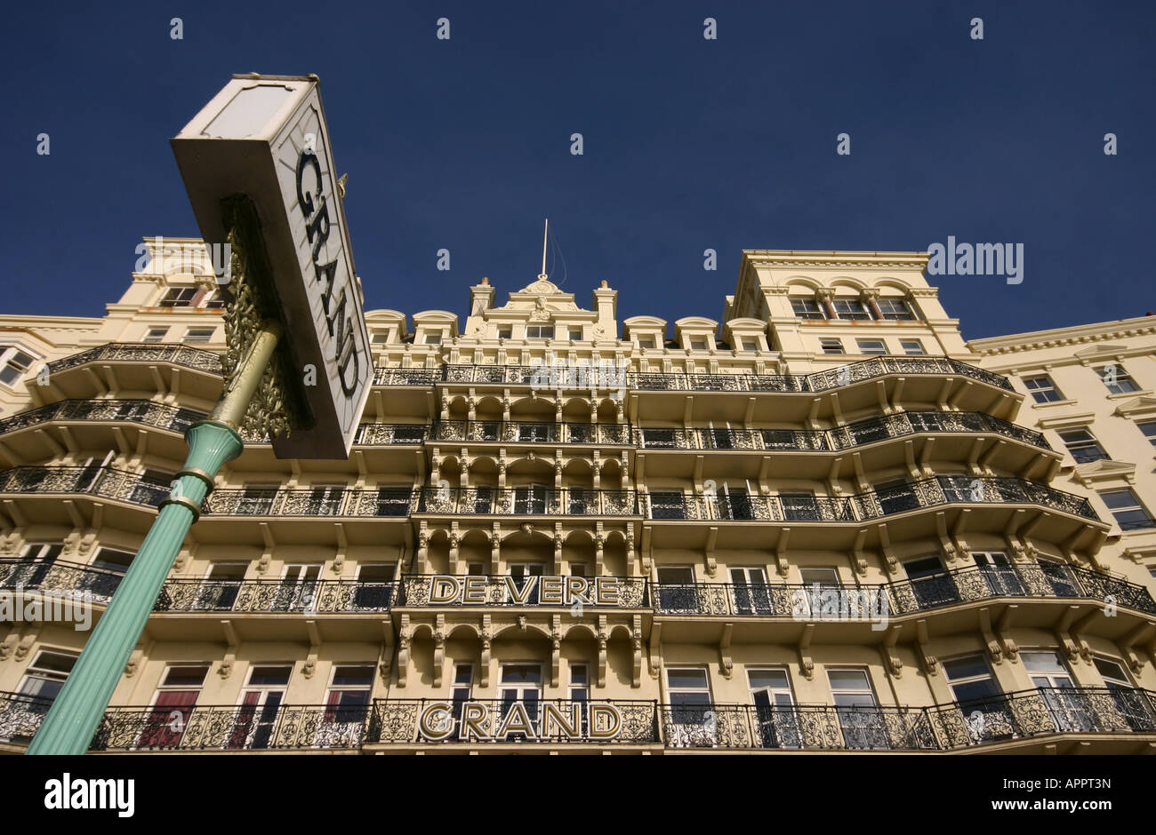 Front of the Grand brighton uk Stock Photo - Alamy