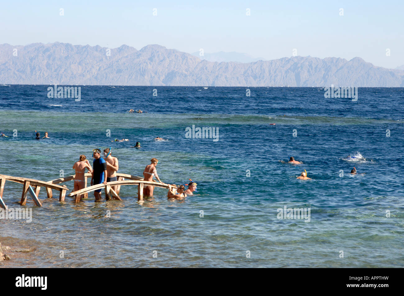 Snorkelling at The Blue Hole, Dahab, Sinai, Egypt Stock Photo - Alamy