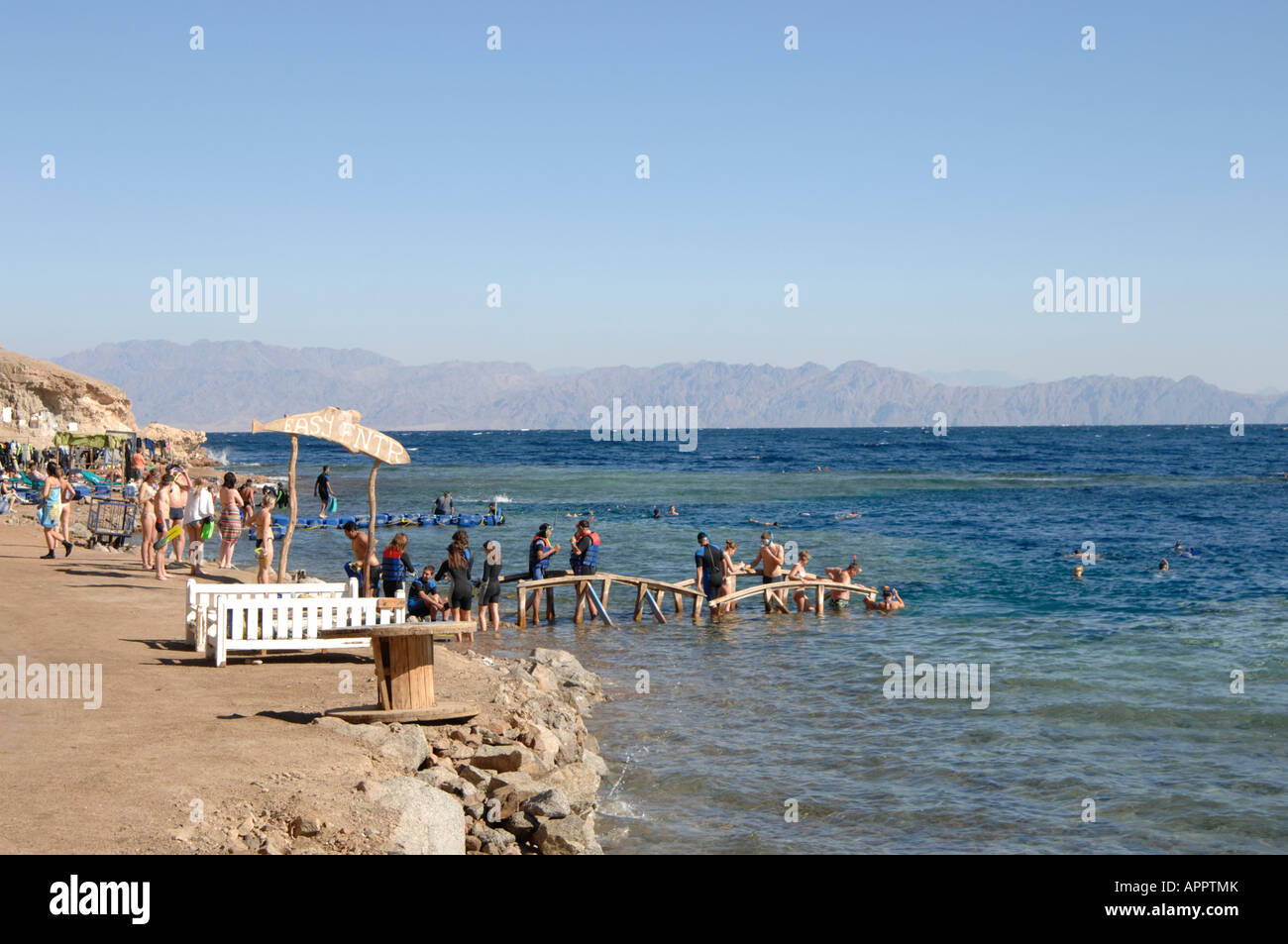 Snorkelling at The Blue Hole, Dahab, Sinai, Egypt Stock Photo - Alamy