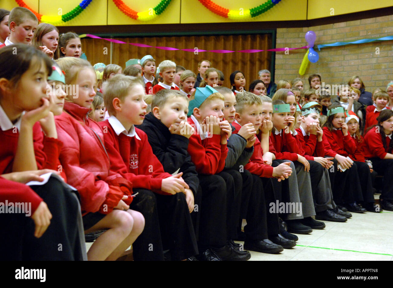 red school children kids christmas assembly pre teens primary english ...