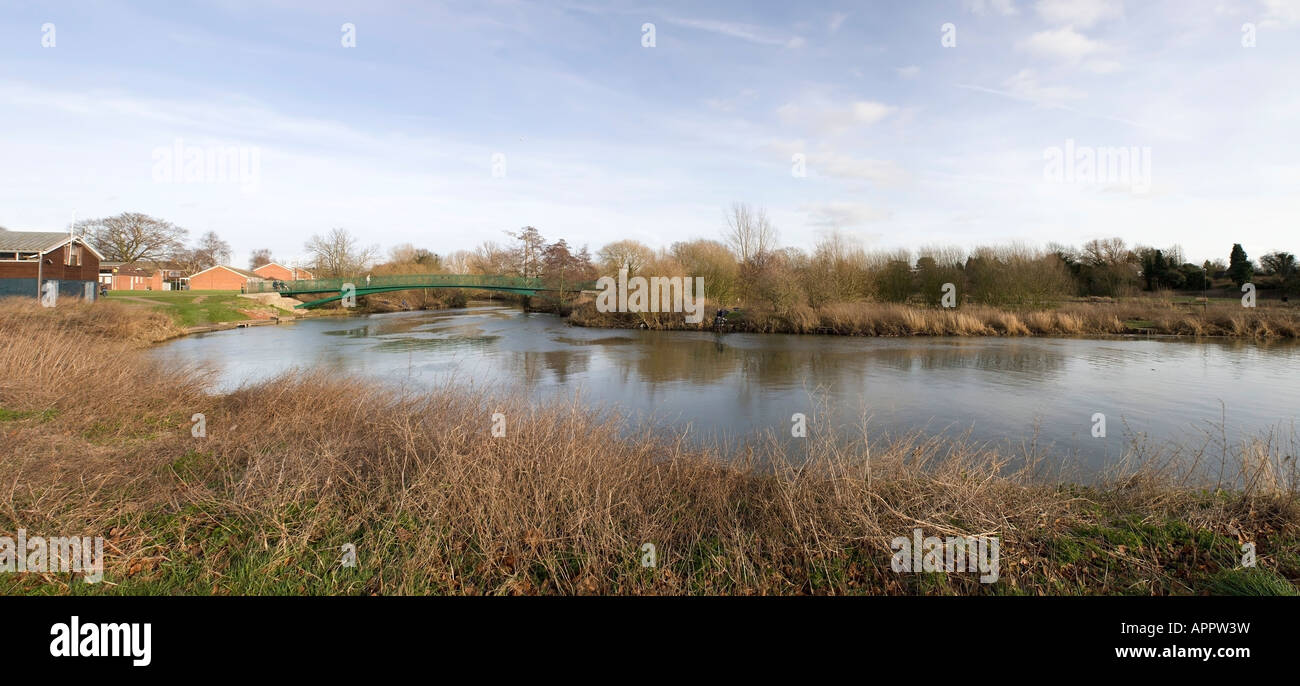 The river avon warwick warwickshire england uk Stock Photo - Alamy