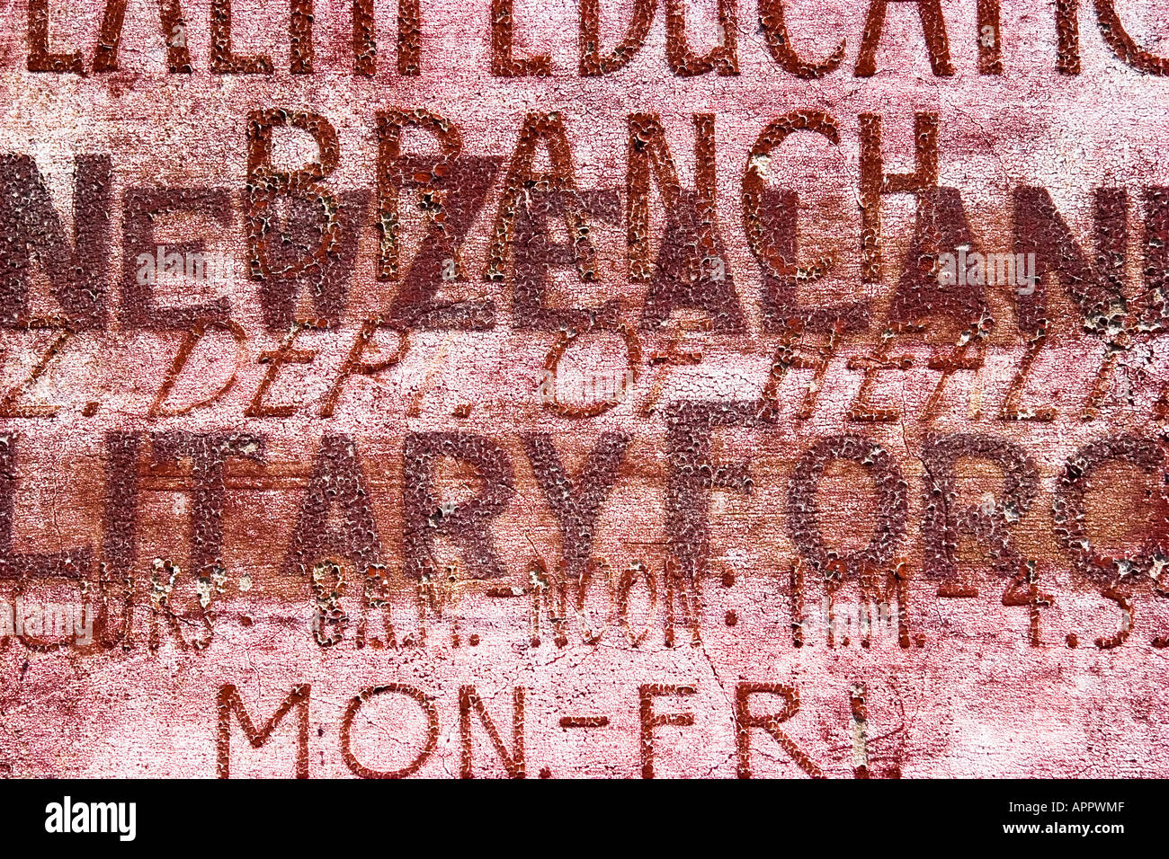 Layered signage hi-res stock photography and images - Alamy