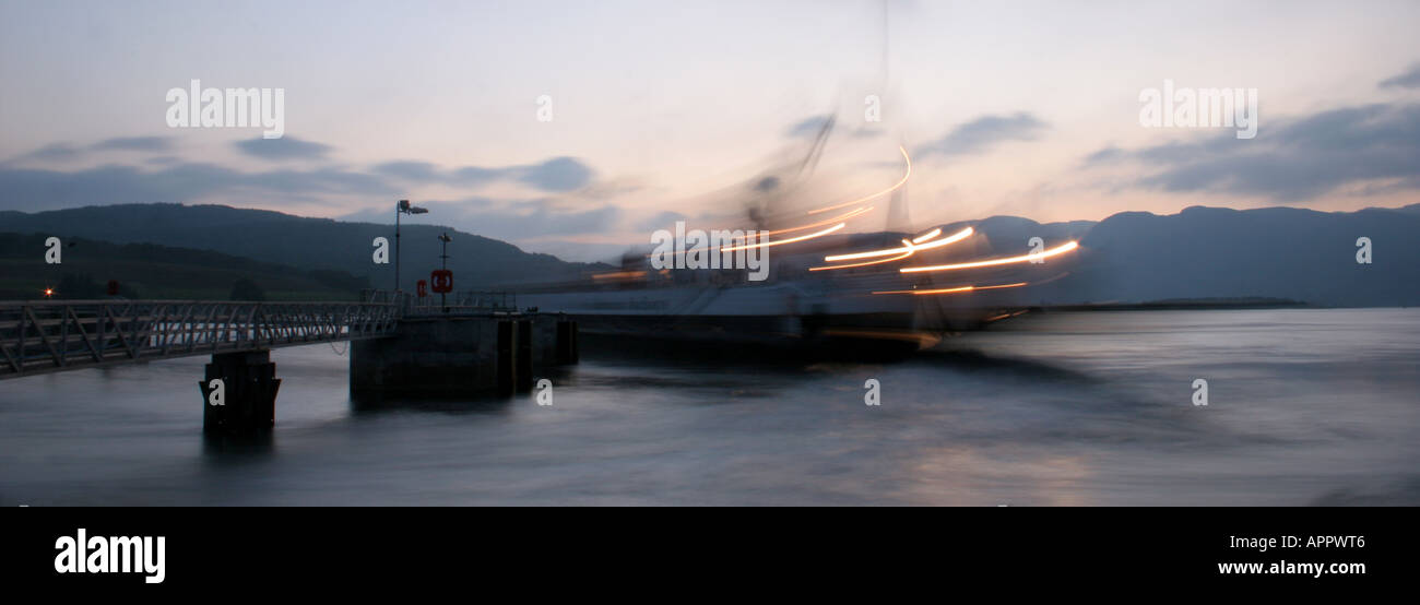 Caledonian Macbrayne Ferry at Colintraive, Argyll, SCOTLAND Stock Photo ...
