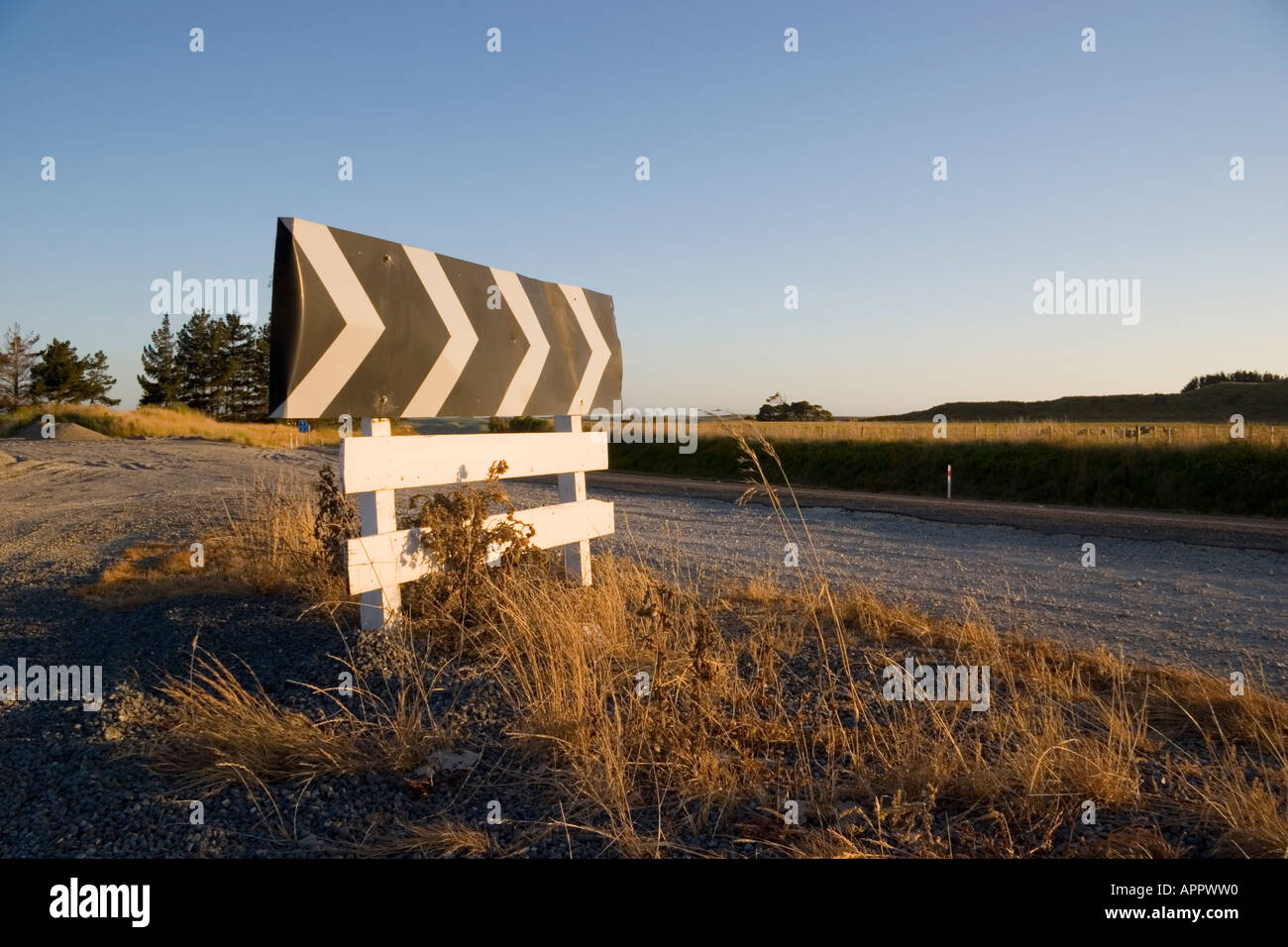 New zealand road sign curve hi-res stock photography and images - Alamy