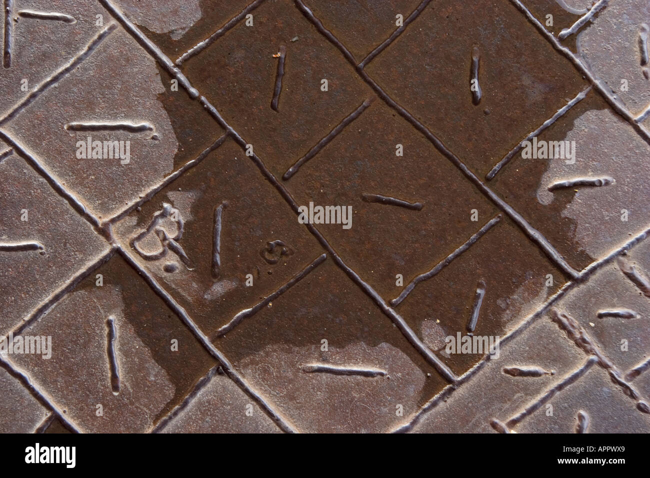 water on metal cover - 1 Stock Photo - Alamy