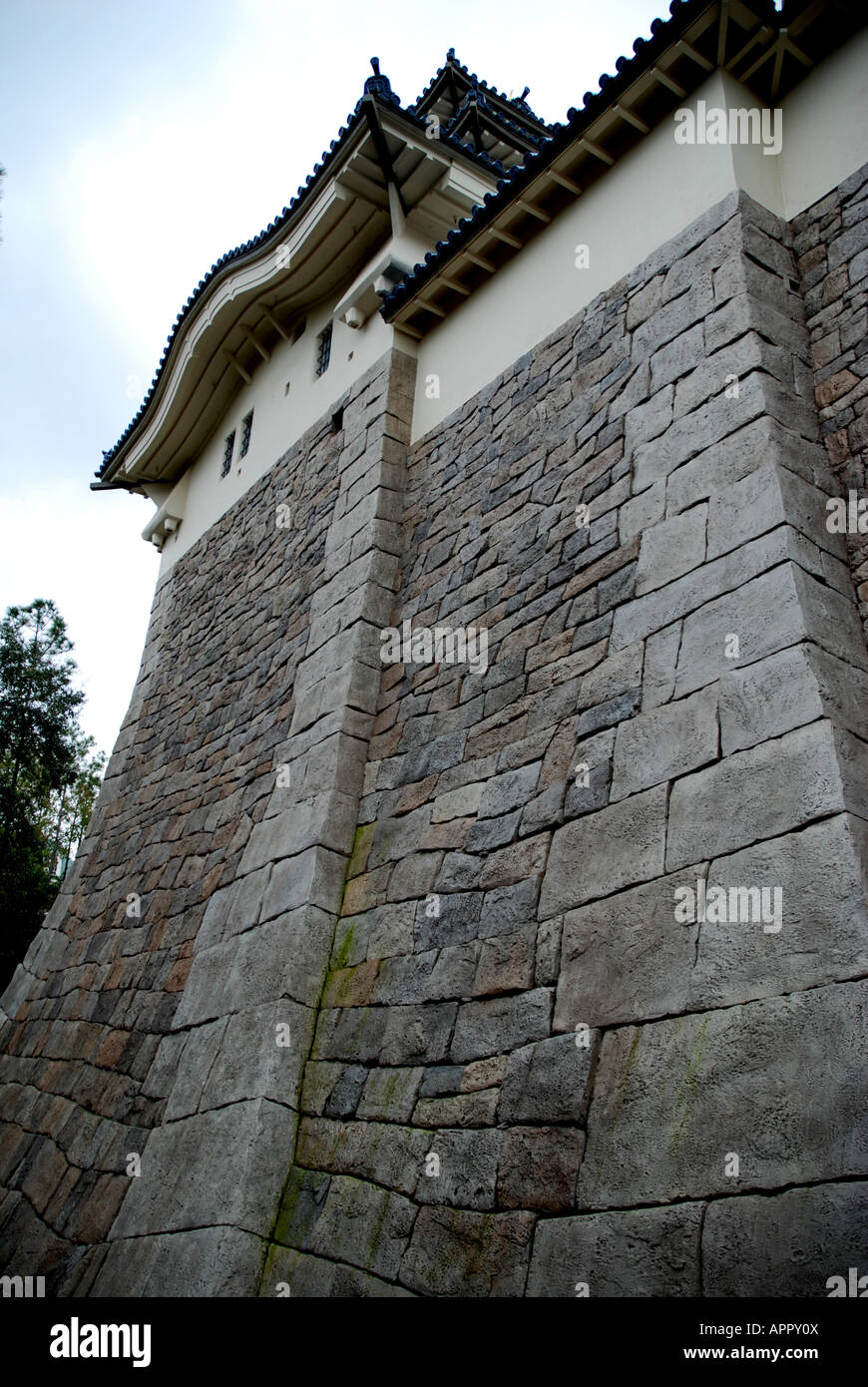 Japanese stone fort Stock Photo - Alamy