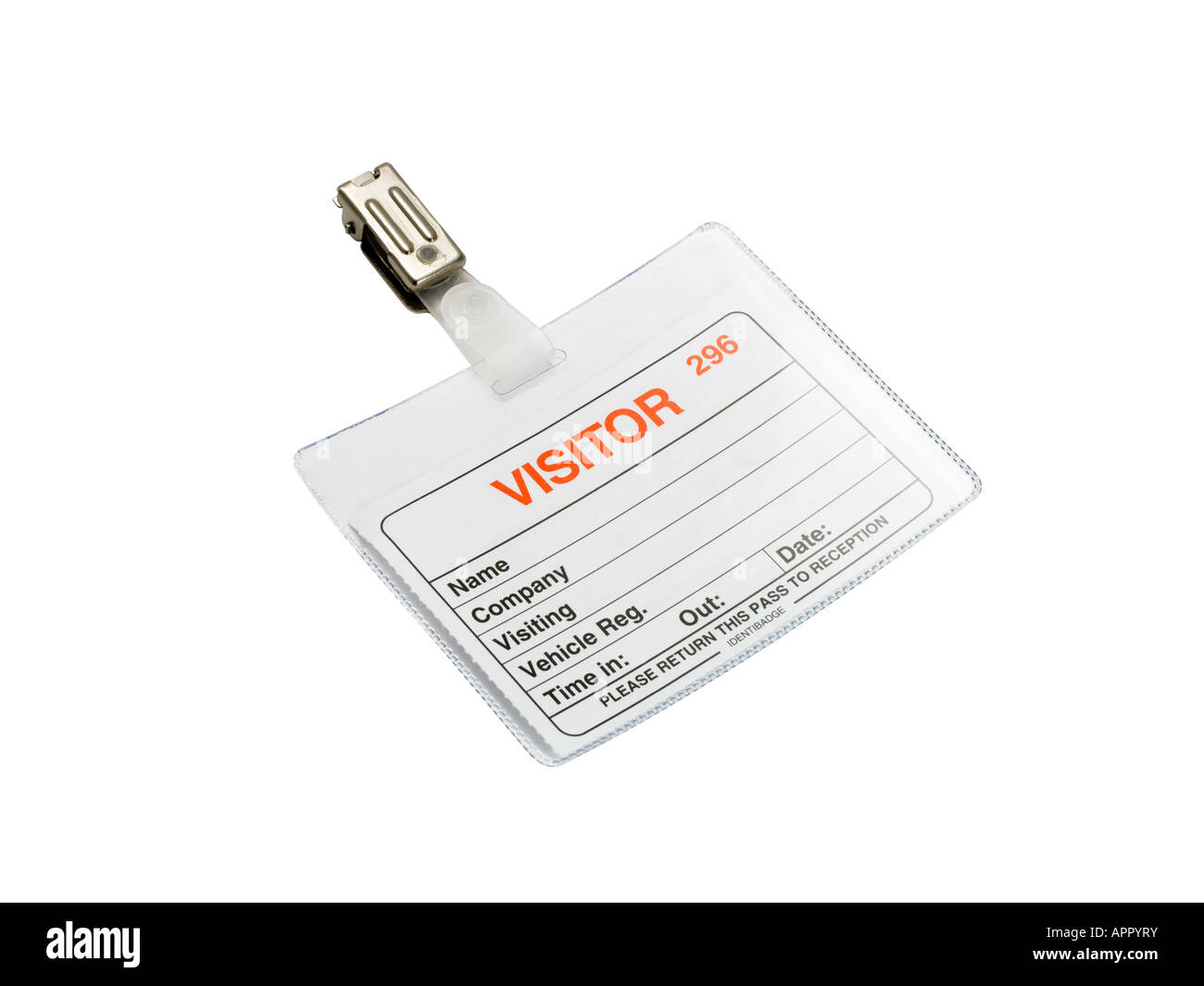 Visitor badge hi-res stock photography and images - Alamy