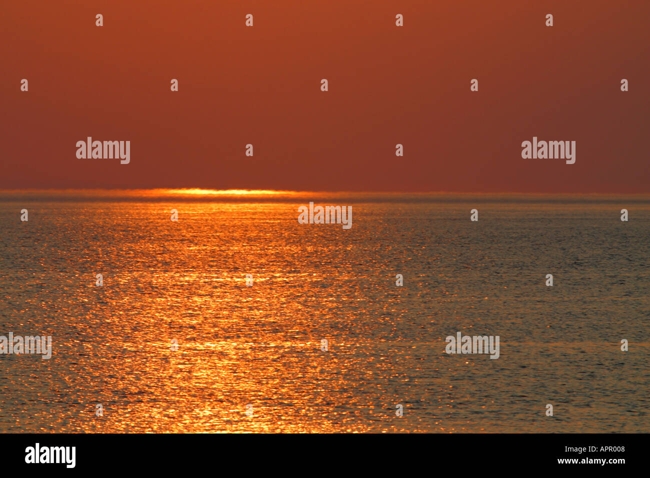 Atlantic Ocean Sunset Stock Photo - Alamy