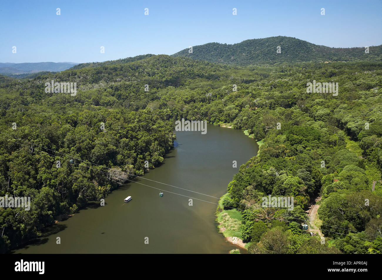 Skyrail Tour Boat and Barron River Barron Gorge National Park Cairns ...