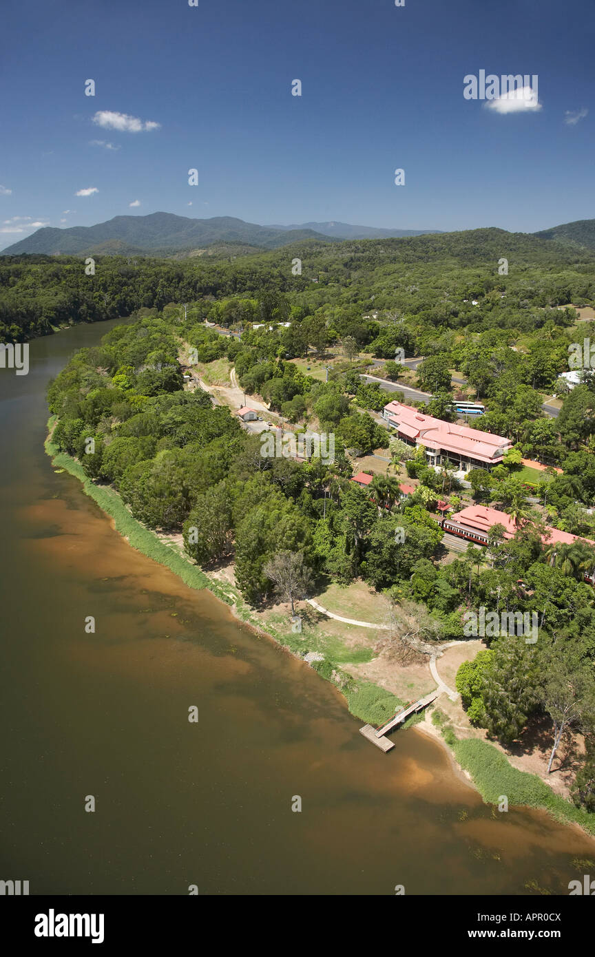 Barron River Kuranda Railway Station and Skyrail Terminal near Cairns ...