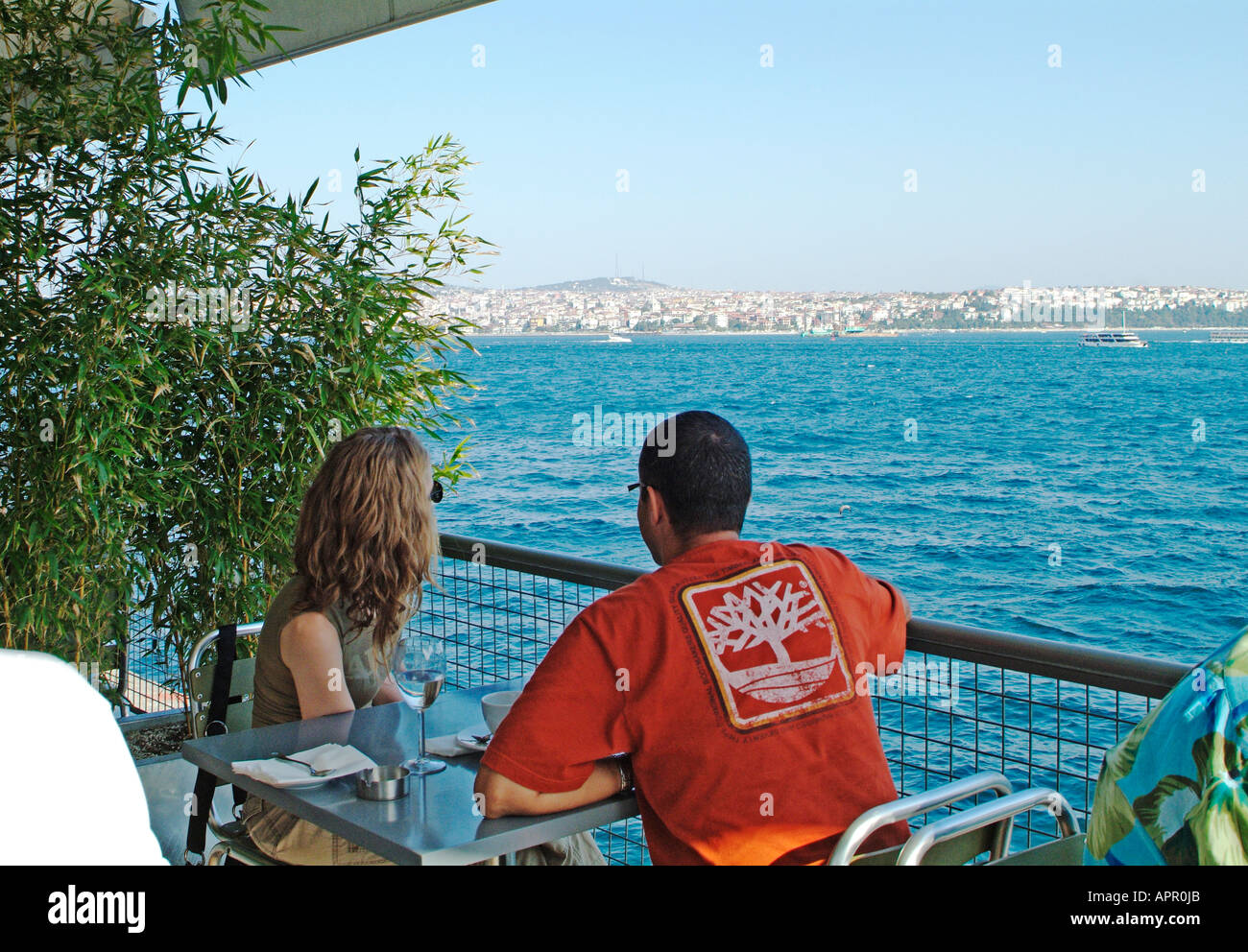 View terrace restaurant istanbul hi-res stock photography and images ...