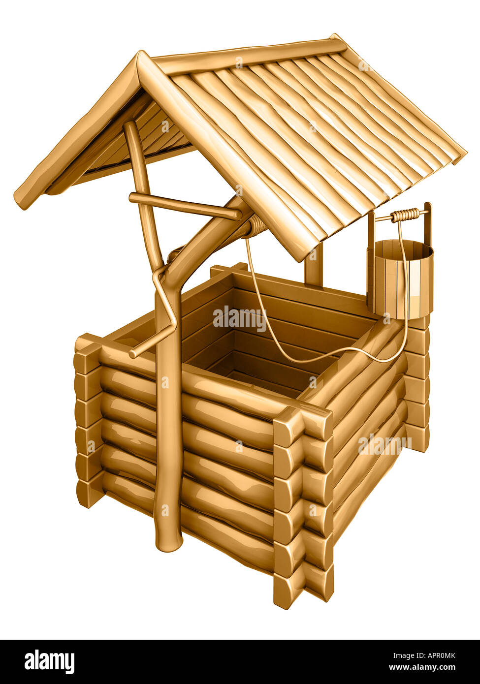 Golden wishing well Cut Out Stock Images & Pictures - Alamy