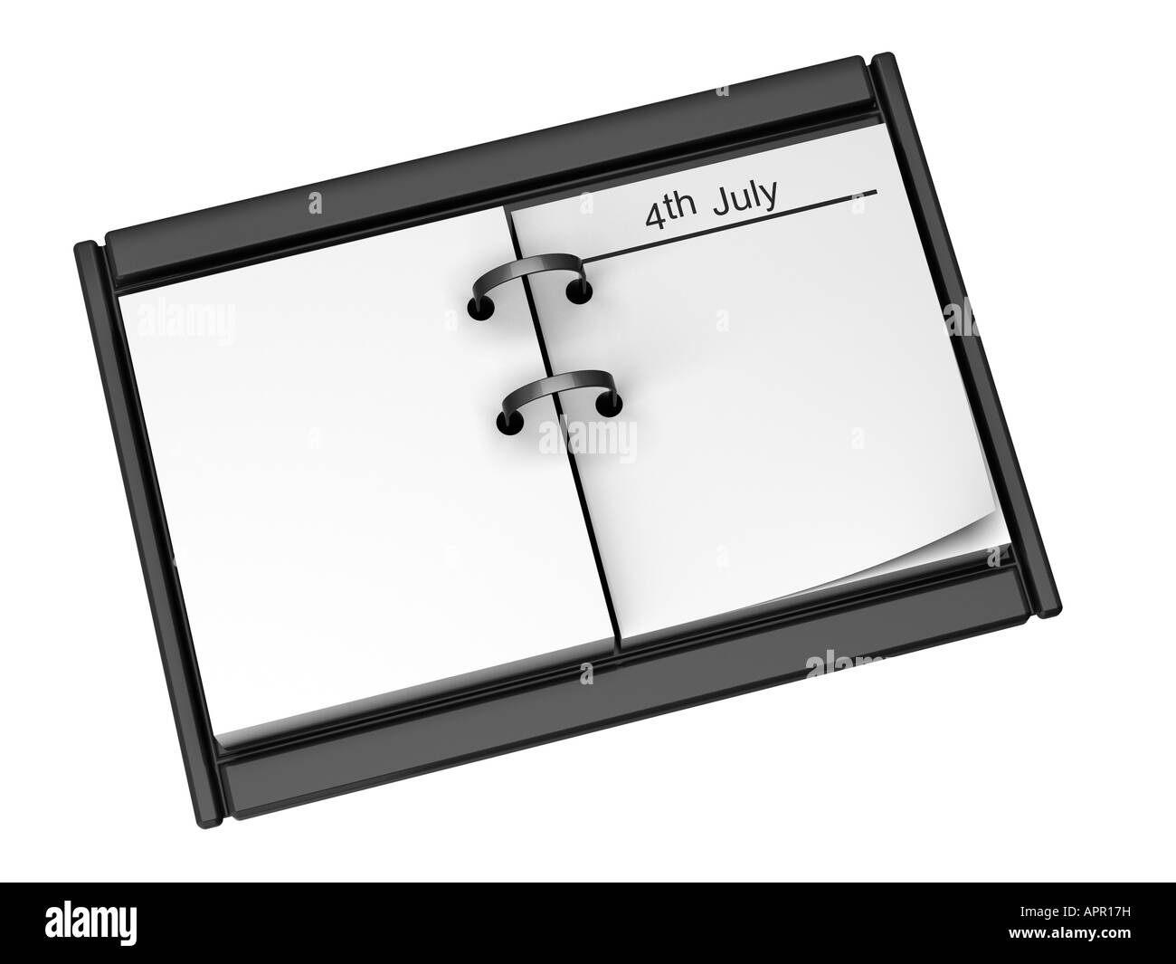 4th July American independence day desk diary Stock Photo - Alamy