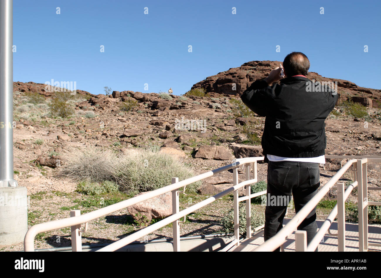 overlook outlook outpost tourist out over look post rail guard ...