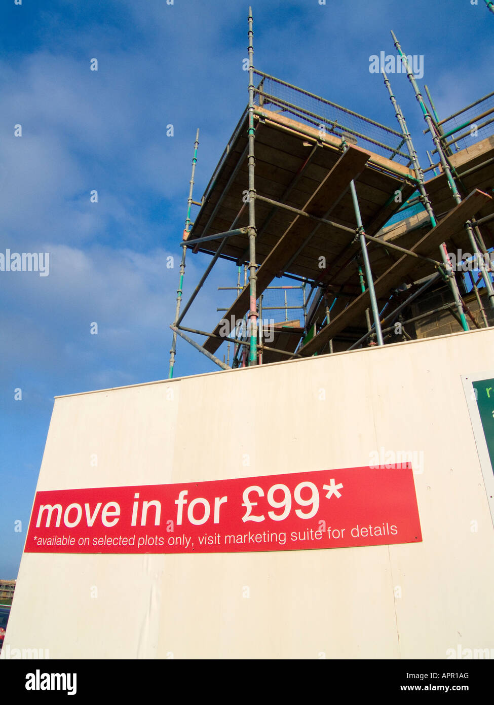 Homes being built, construction site in the UK Stock Photo - Alamy