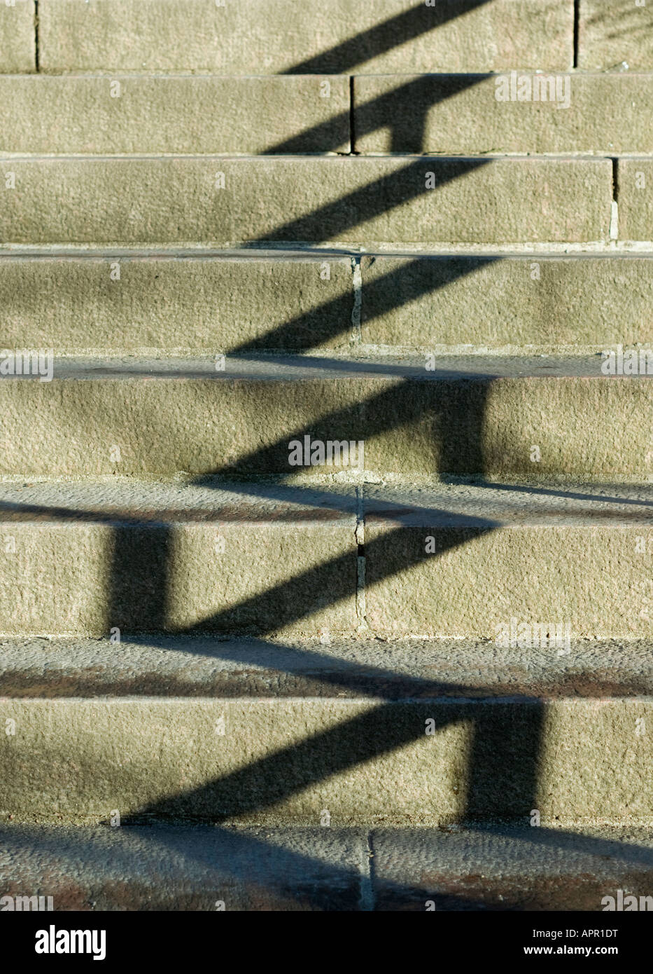 Abstract shadows on stair Stock Photo - Alamy
