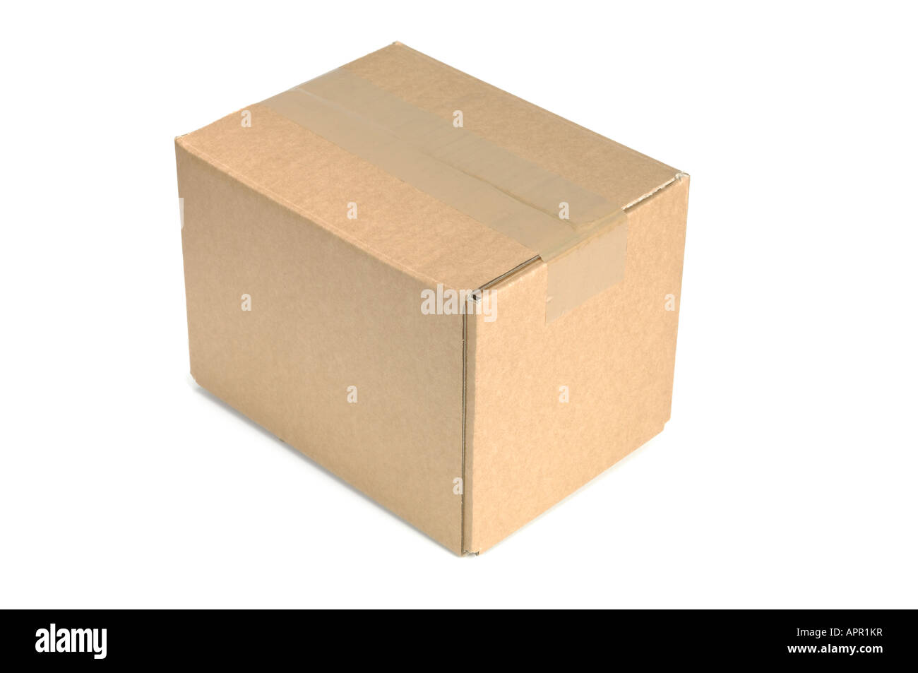 Brown cardboard parcel box package Stock Photo - Alamy