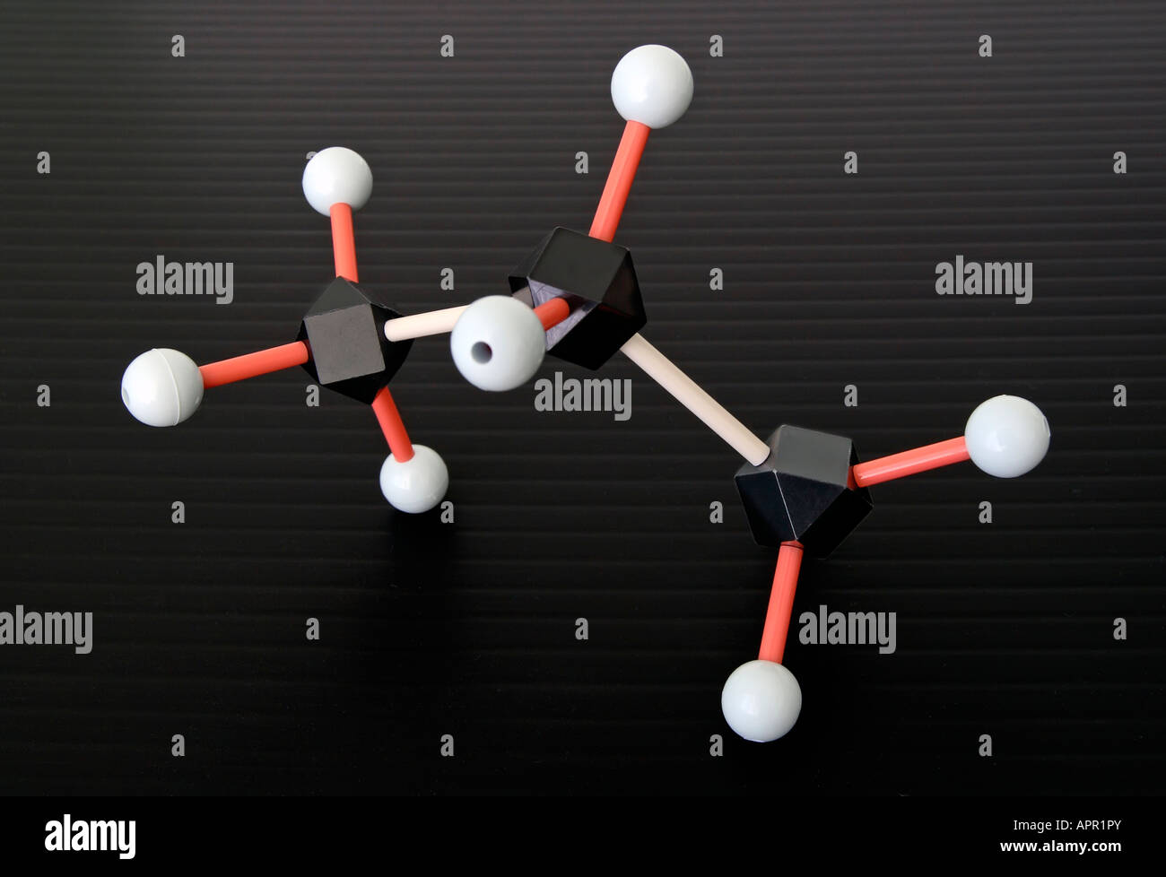 Molecular model of propane Stock Photo - Alamy