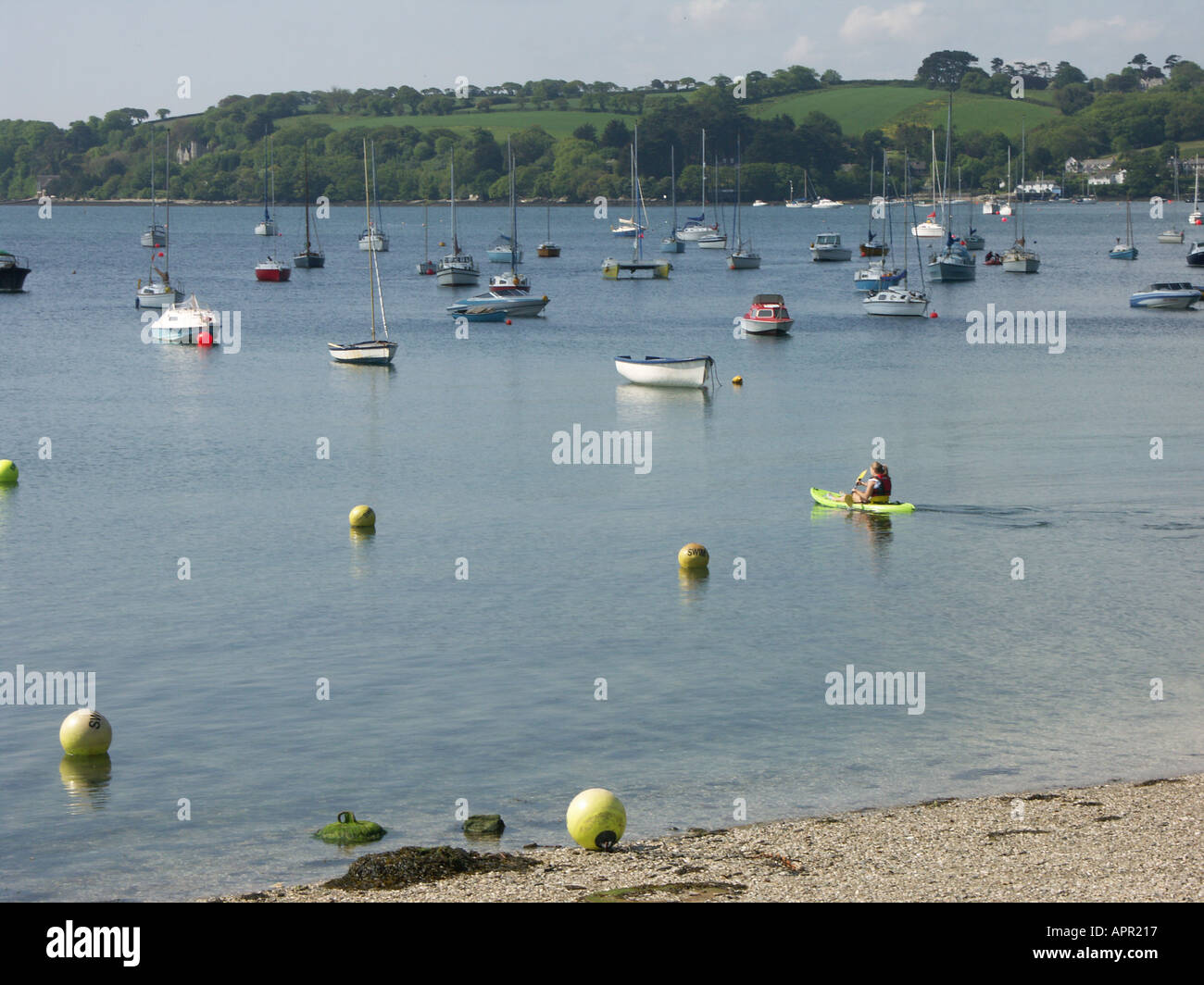 Loe Beach Feock Cornwall UK Stock Photo - Alamy