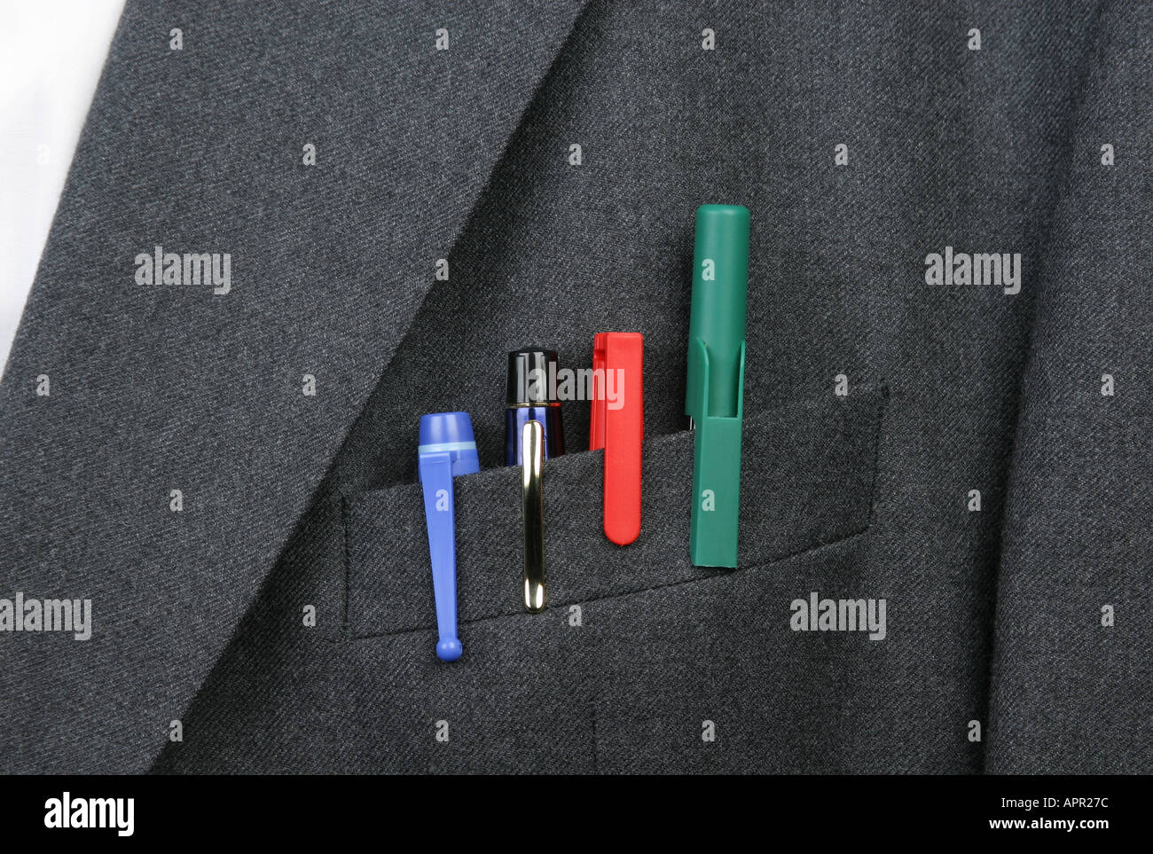 Pens in pocket hi-res stock photography and images - Alamy