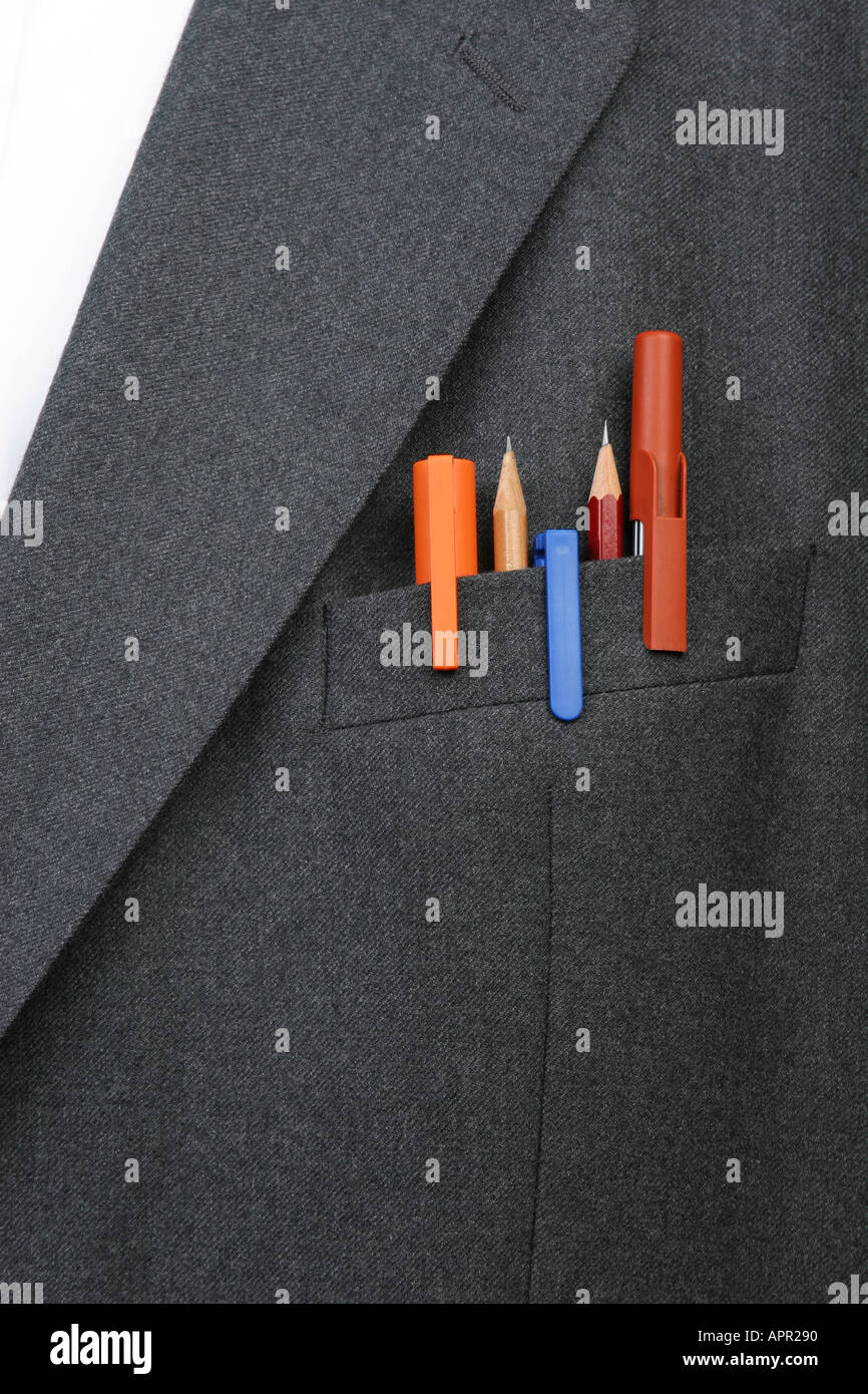 Pens in pocket hi-res stock photography and images - Alamy