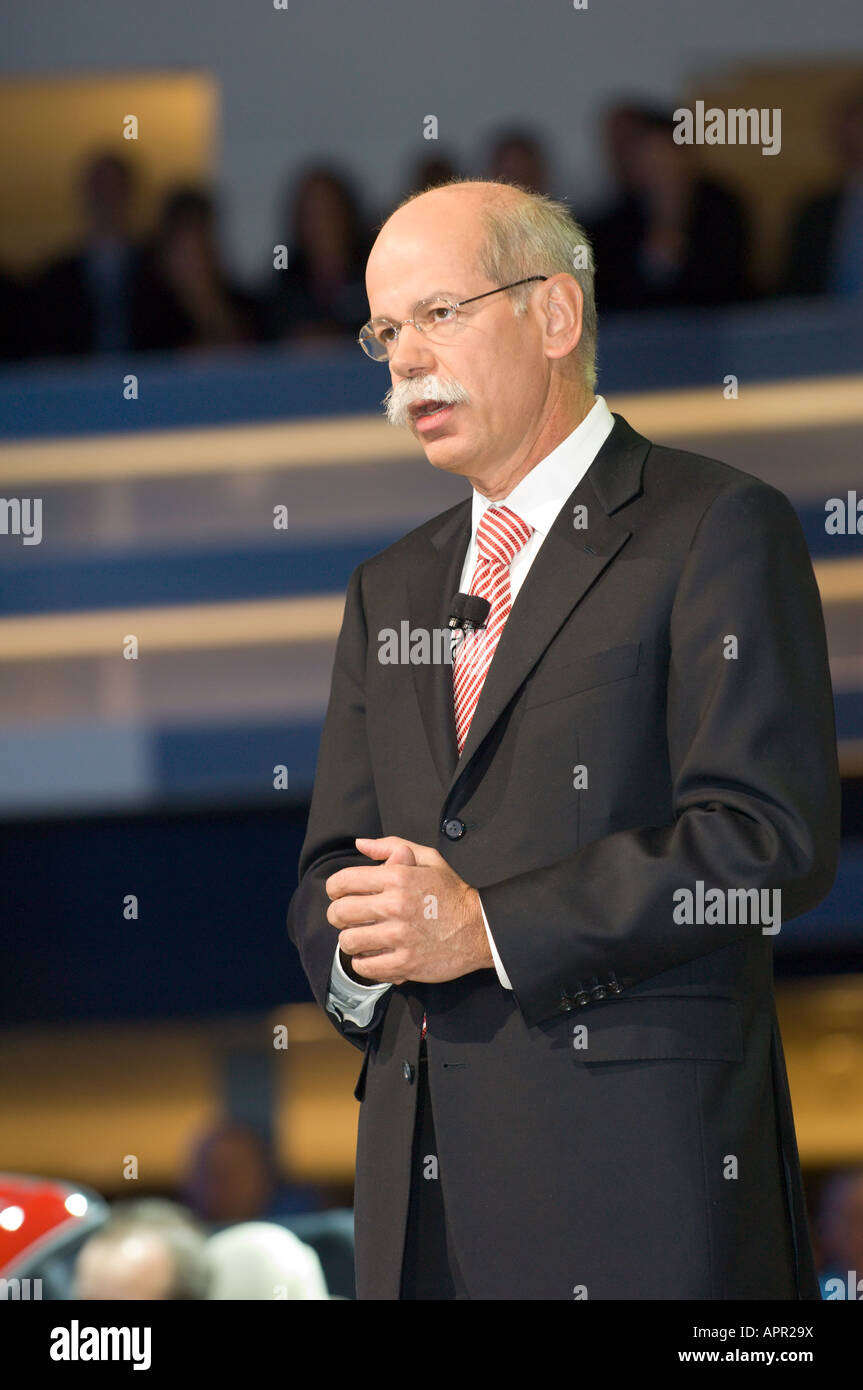 Daimler AG Chairman Dieter Zetsche at the 2008 North American ...