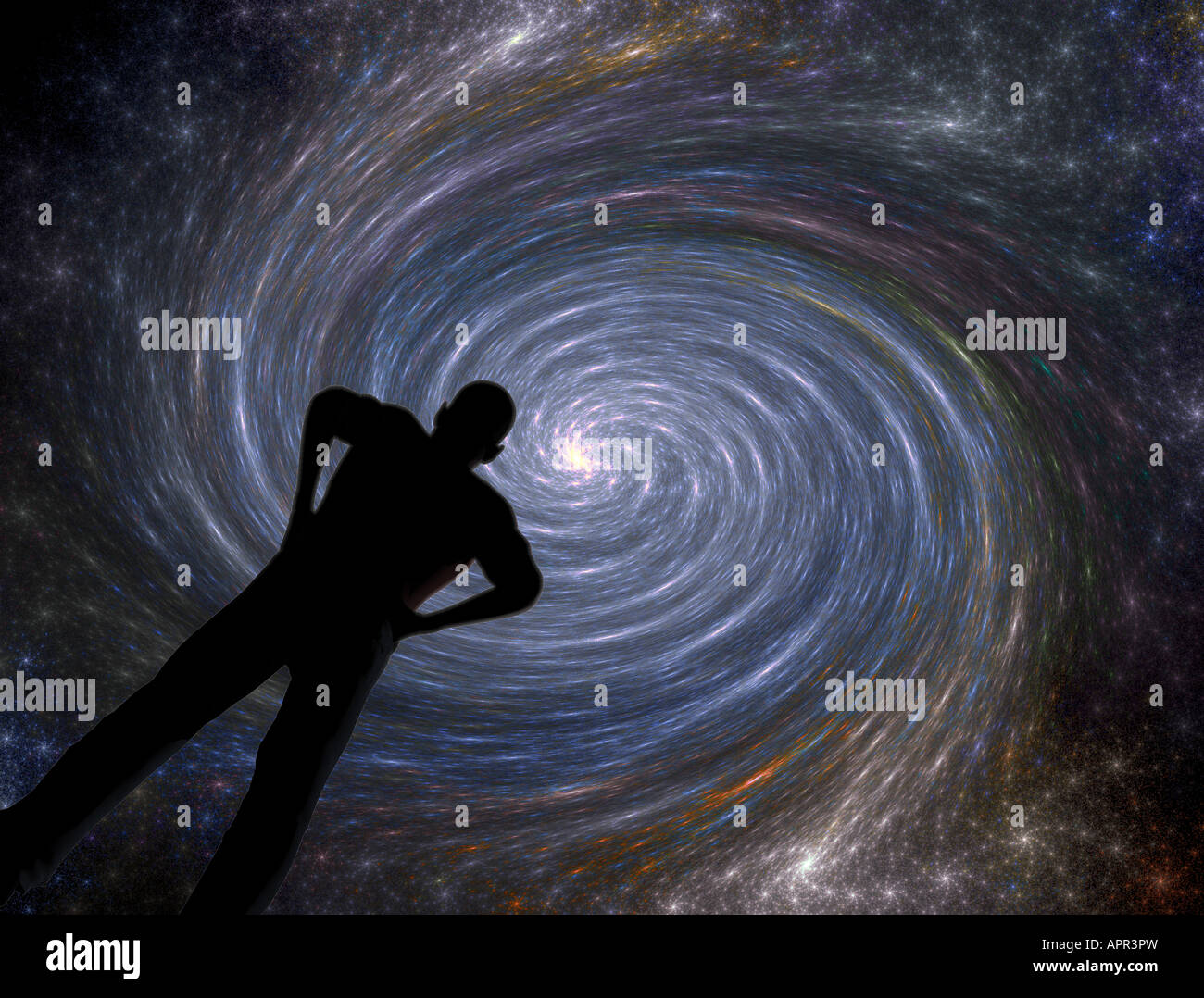 Man gazing into eternity Stock Photo - Alamy
