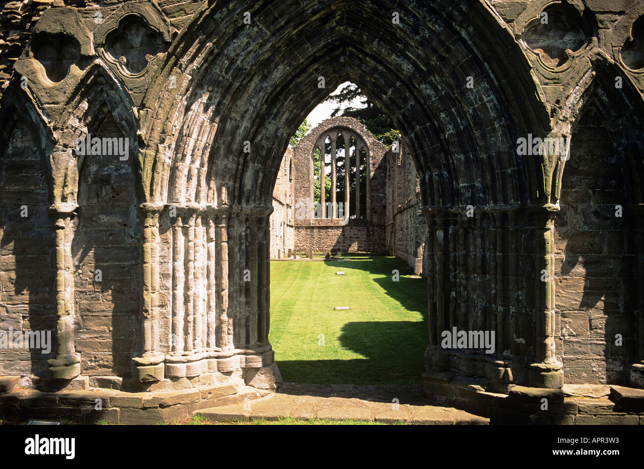 Crumbling archway of a ruined Augustinian monastery Stock Photo - Alamy