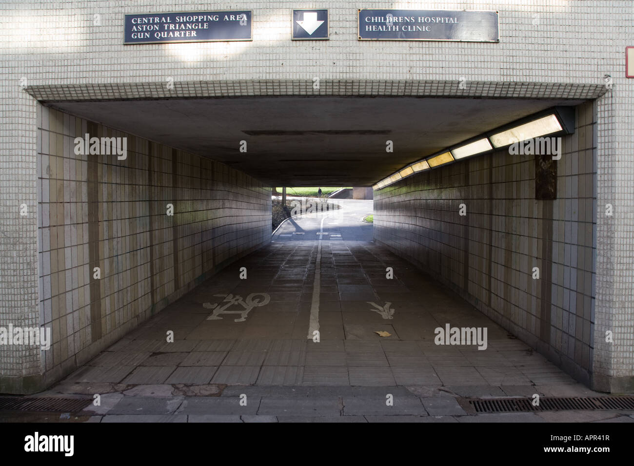 Subway city birmingham underpasses Stock Photo - Alamy
