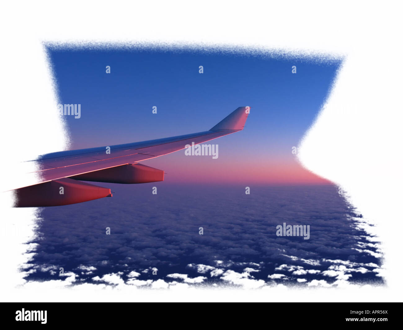 From a plane window Cut Out Stock Images & Pictures - Alamy