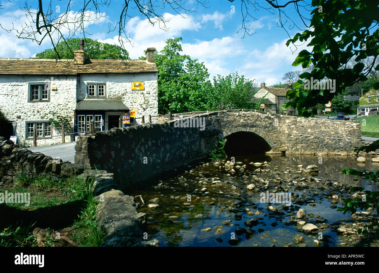 The New Bridge crossing Malham Beck is also known as the Monks Bridge ...