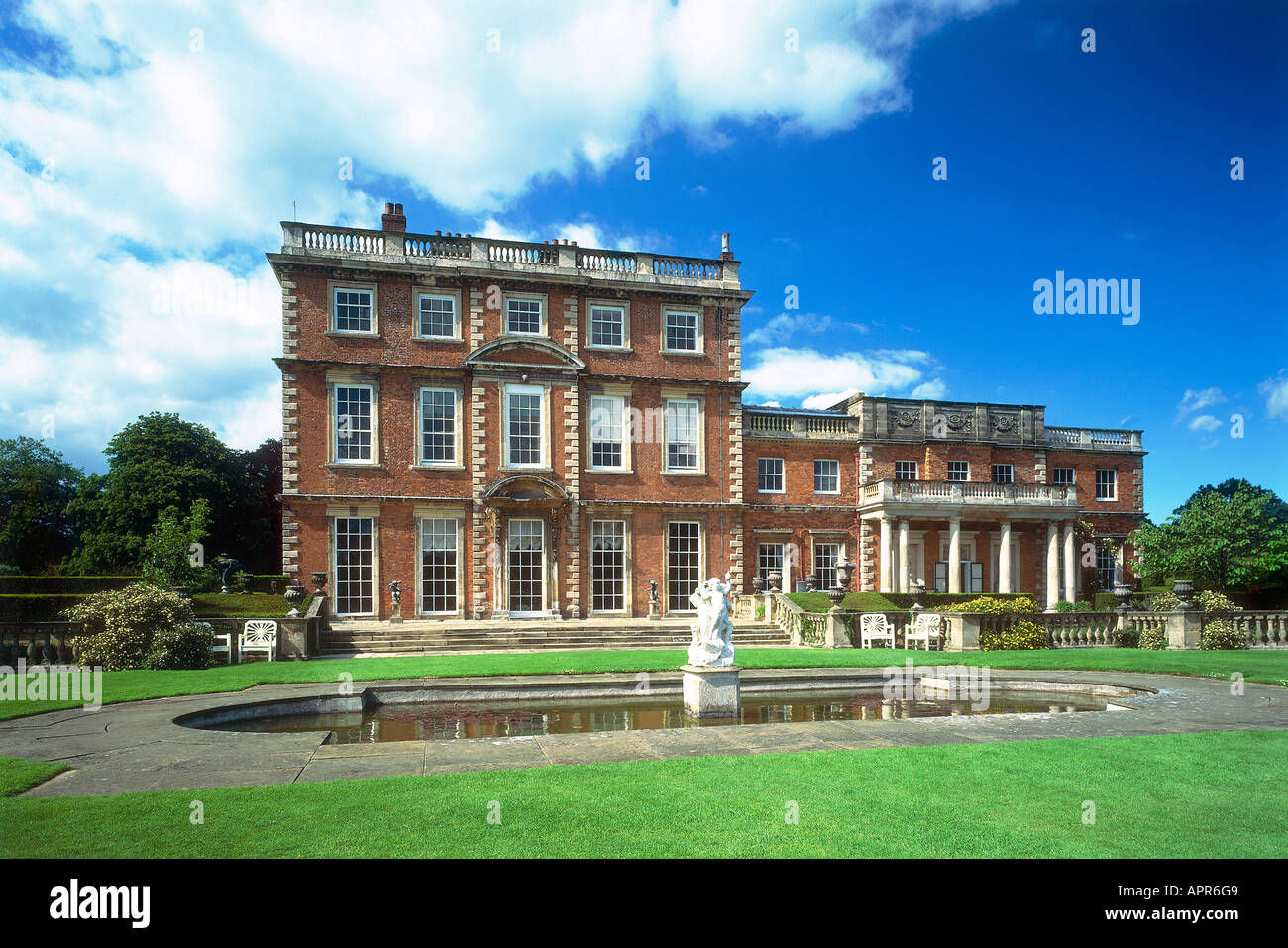 18th century Newby Hall was designed by Robert Adam and overlooks ...