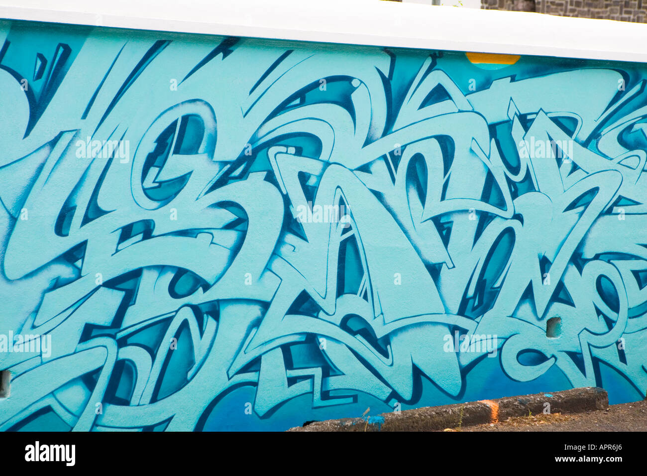 Themed stylised creative cool blue shades colours hi-res stock ...