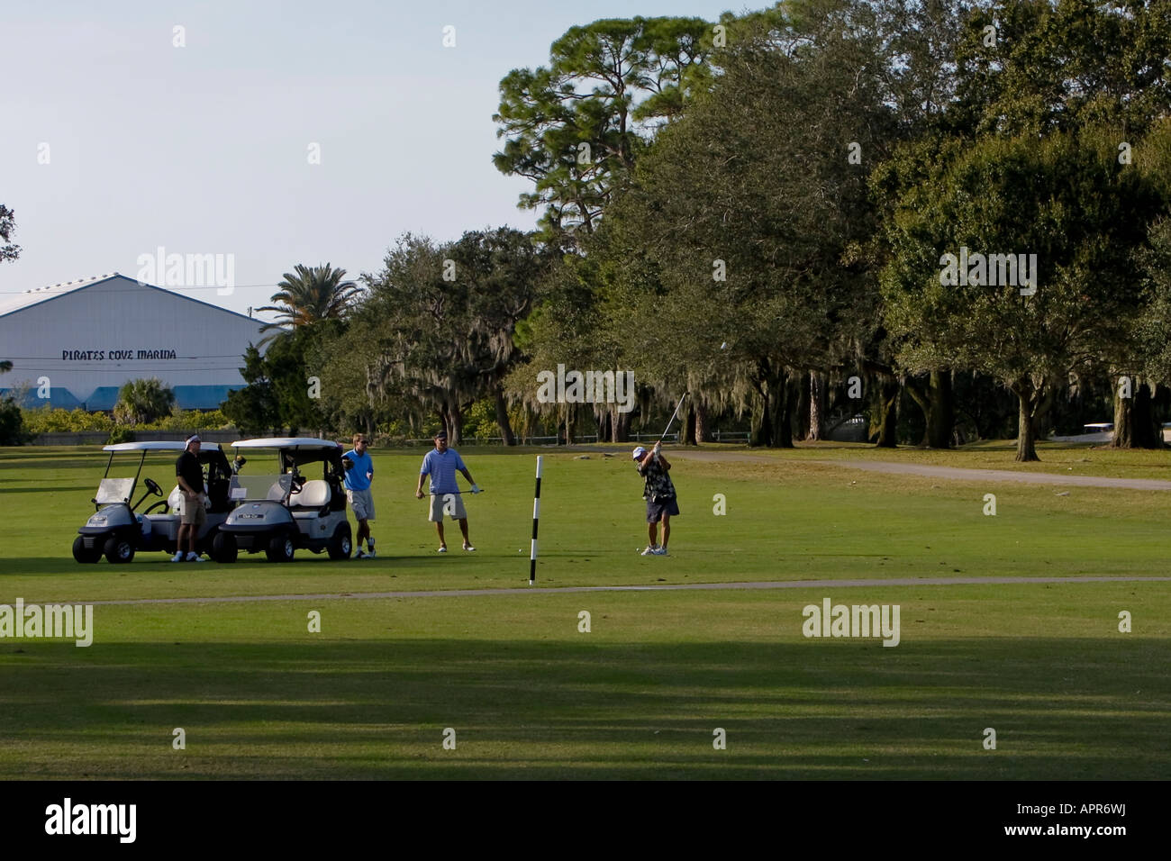 Men Playing Golf Stock Photo - Alamy
