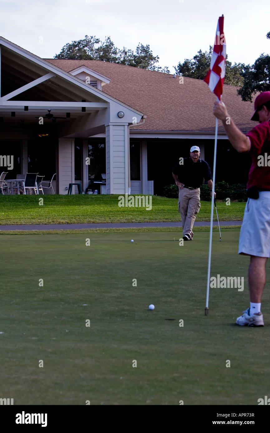 Men Playing Golf Stock Photo - Alamy