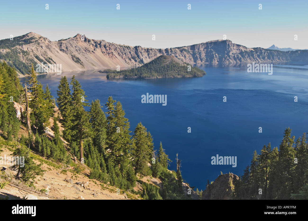 Oregon Crater Lake National Park Wizard Island Stock Photo - Alamy