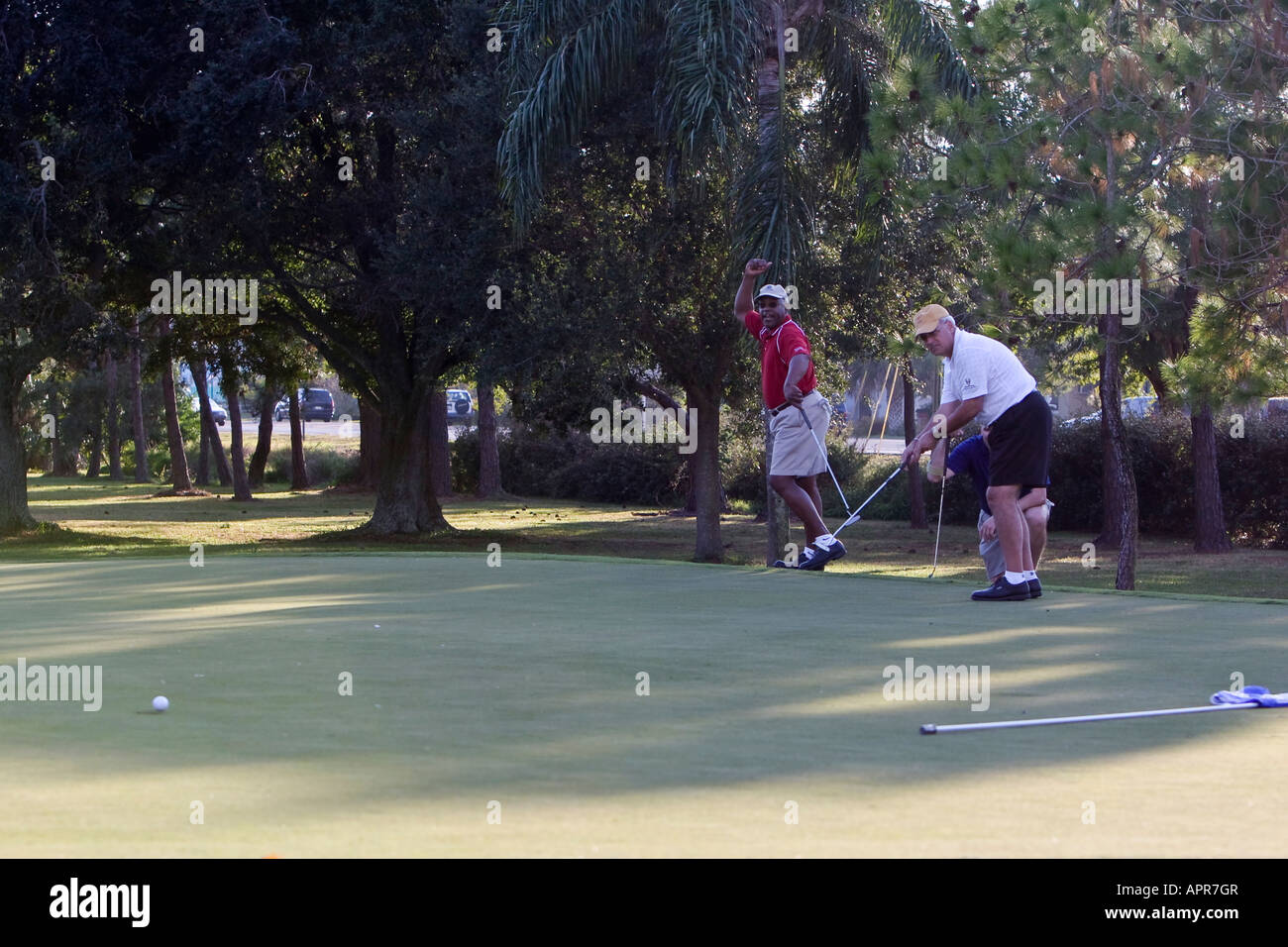 Men Playing Golf Stock Photo - Alamy