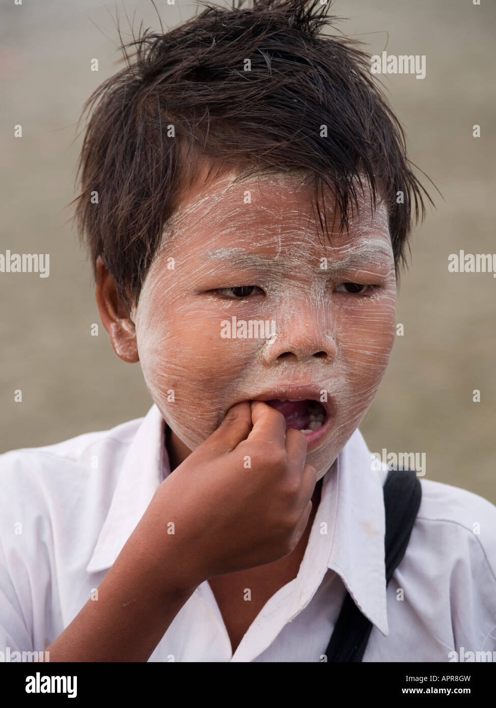 Thanaka face paint hi-res stock photography and images - Alamy