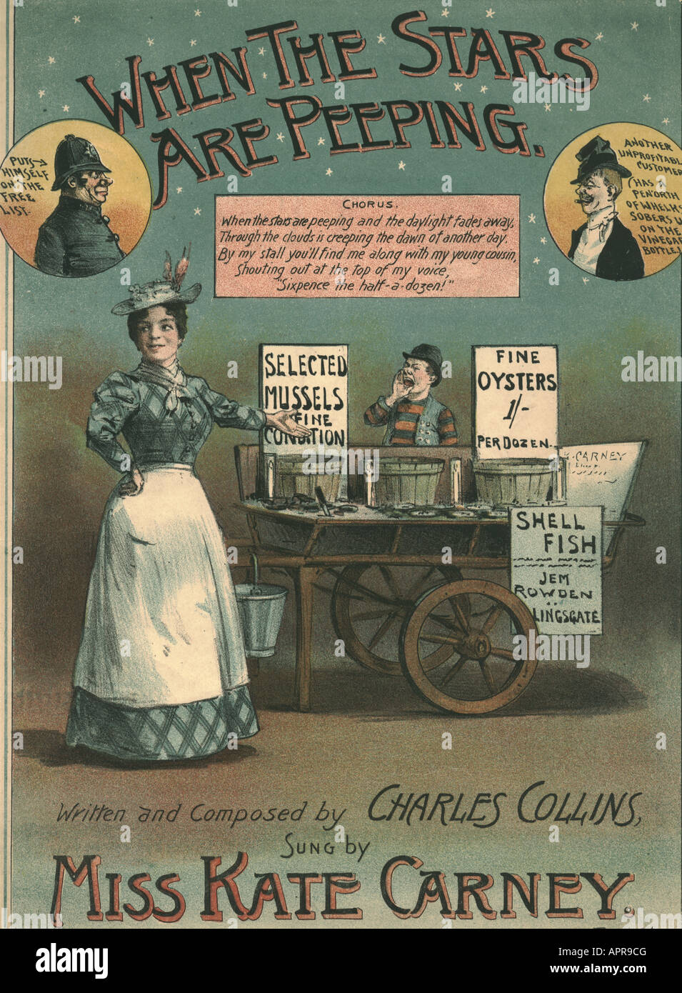 Victorian sheet music cover 1898 Stock Photo - Alamy
