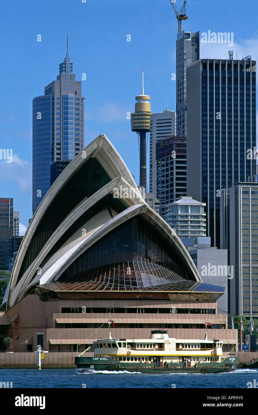 Rooftop of the Sydney Opera House showing the complex of roofs shaped ...