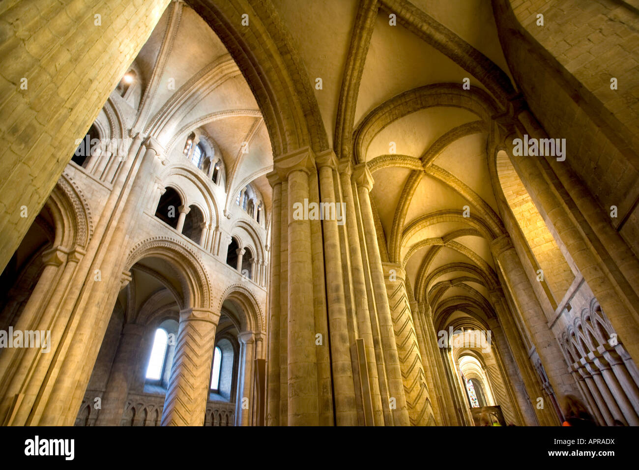 Durham cathedral interior architecture hi-res stock photography and ...