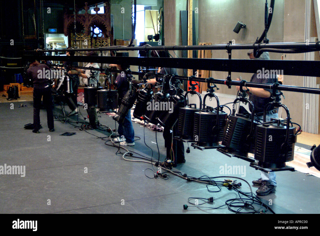 Lighting de rig at Kuretake Bunka Kaikan Tambabashi Kyoto Japan Stock ...