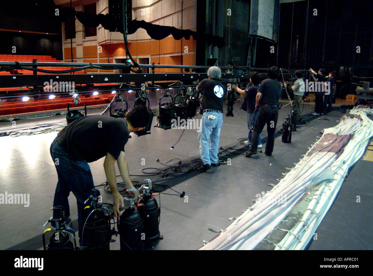 Lighting de rig at Kuretake Bunka Kaikan Tambabashi Kyoto Japan Stock ...