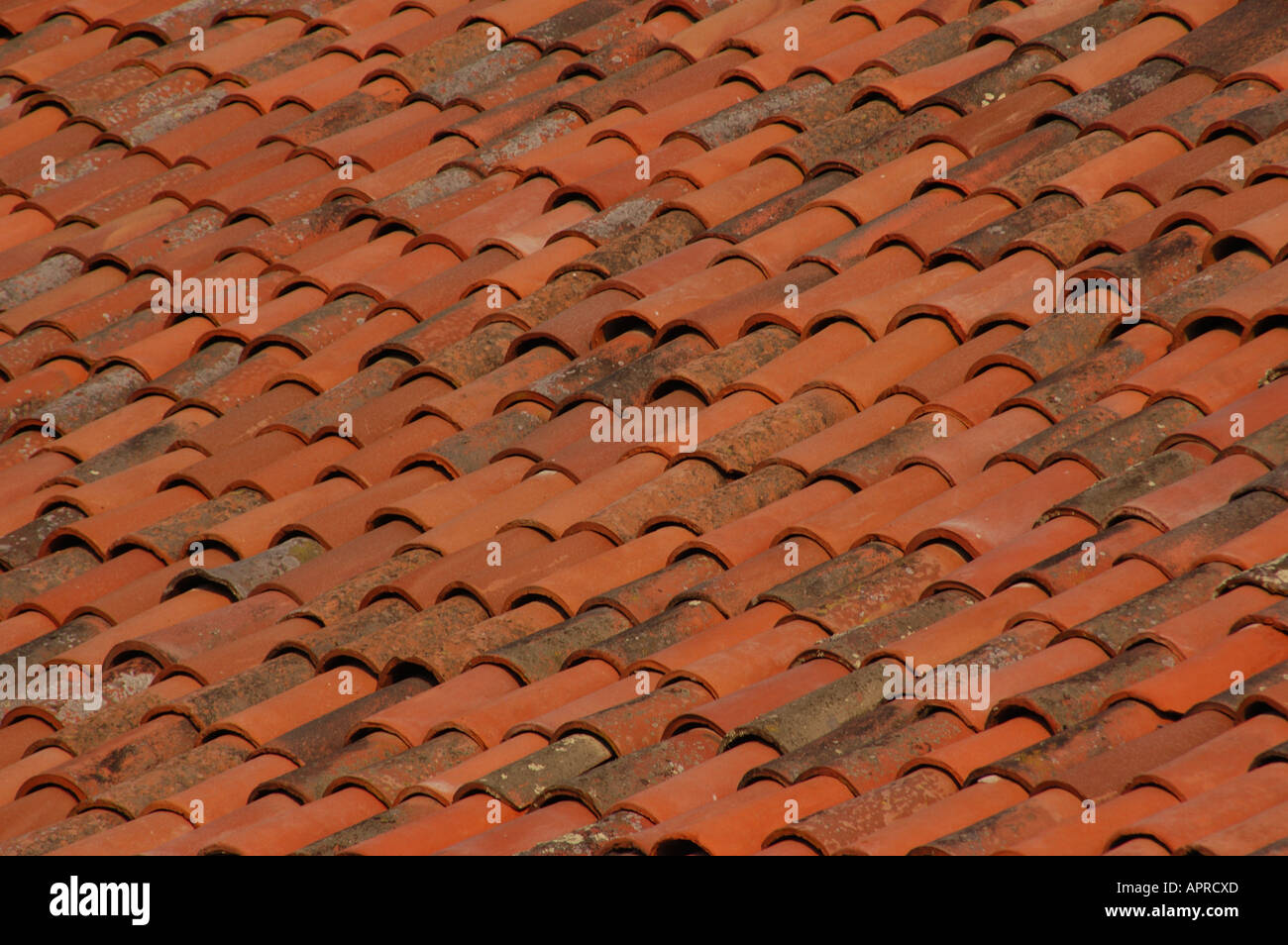 Red Adobe Tile Roof Stock Photo - Alamy