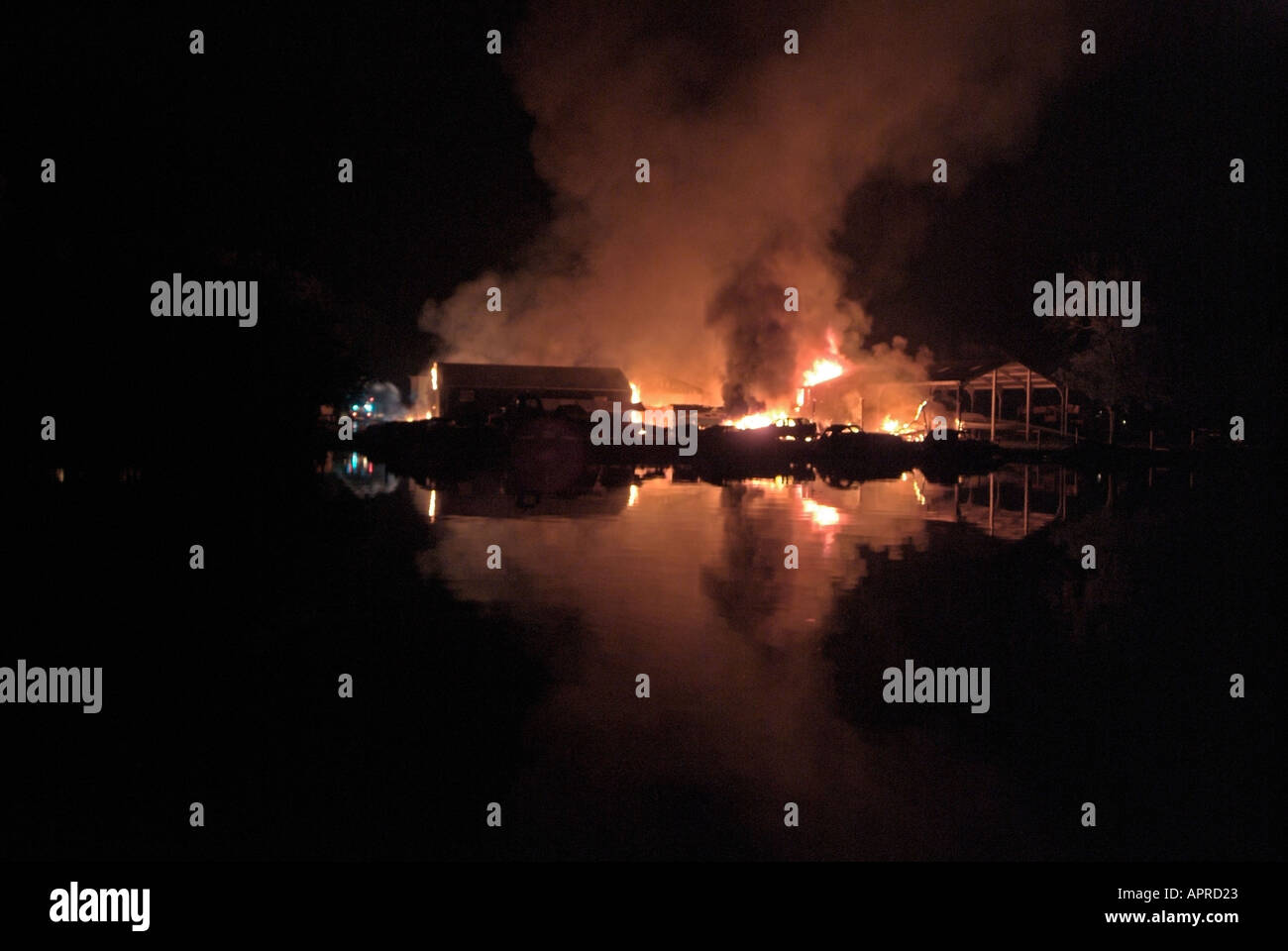 Fire near water, smoke river hi-res stock photography and images - Alamy